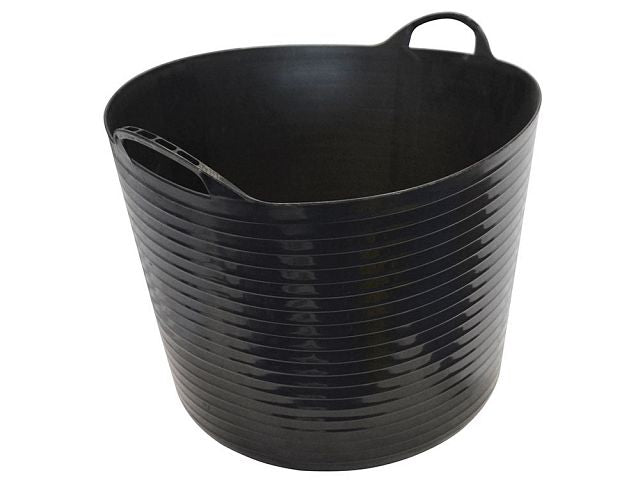 Heavy-Duty Polyethylene Flex Tub 28 Litres Black – ROSCOES DIY